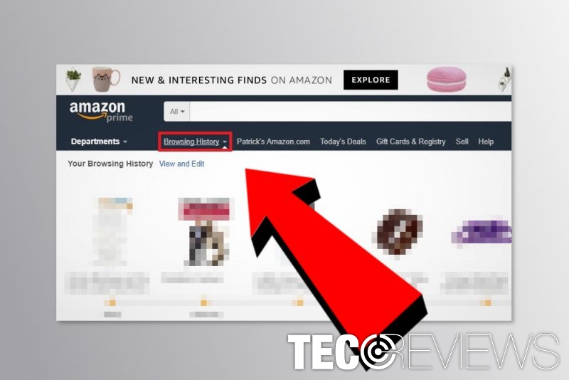 How to clear your Amazon browsing history - TecoReviews